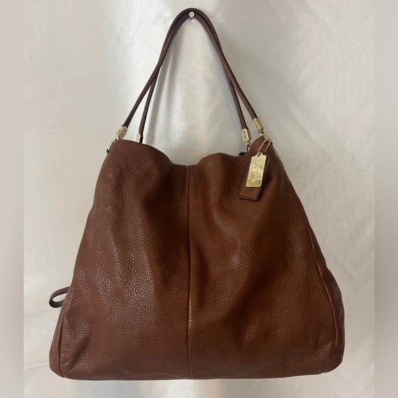 Coach | Bags | Coach Madison Phoebe Pebbled Leather Shoulder Bag | Poshmark